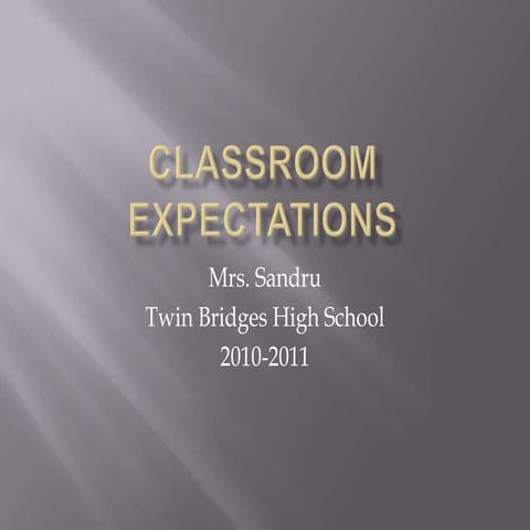 Classroom Expectations | PPTX | Homework and Study | Education