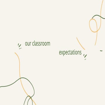 Classroom Expectations Presentation in Green and Yellow Minimalist ...