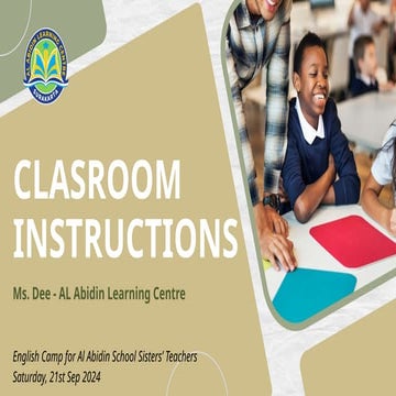 Giving effective instructions in classroom | DOCX