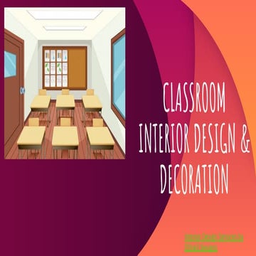 Classroom interior design and decoration | PDF