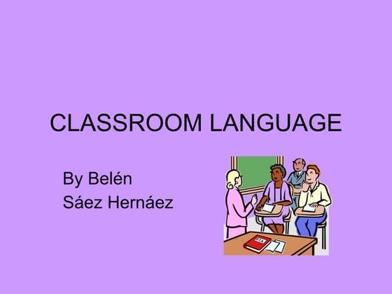 English classroom commands | PPTX