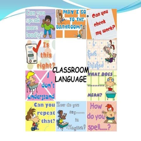 Classroom language | PPTX | Education