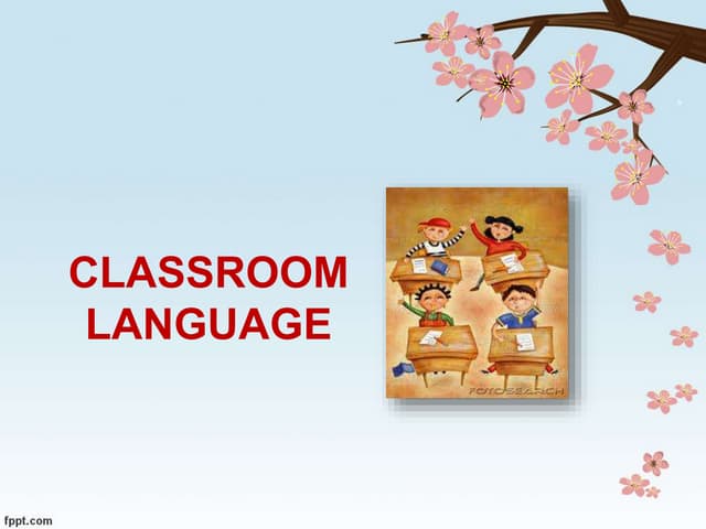 Classroom language