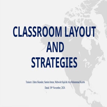 CLASSROOM LAYOUT and Strategies for school | PPTX
