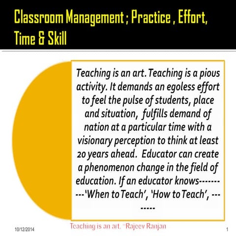 Classroom Management - Tips and Techniques for Effective Learning in ...