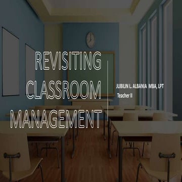 The classroom Management Training ...pptx