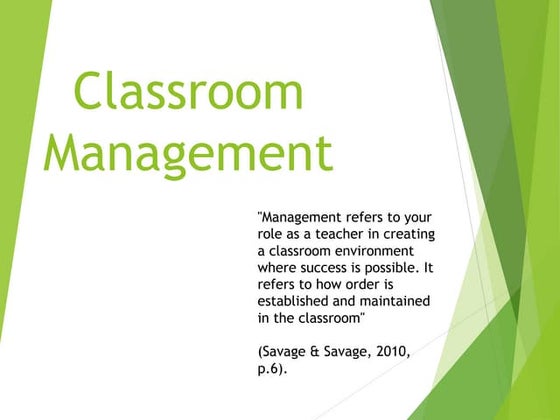 What is classroom management? | PPT