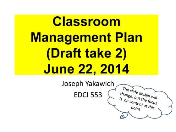 Classroom management plan | PDF | Homework and Study | Education