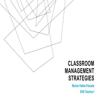 Classroom Management Strategies (Presentation).pptx