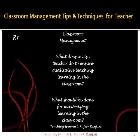 Classroom management tips & techniques for teacher how to increase ...