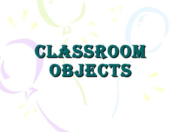 Classroom vocabulary | PPT
