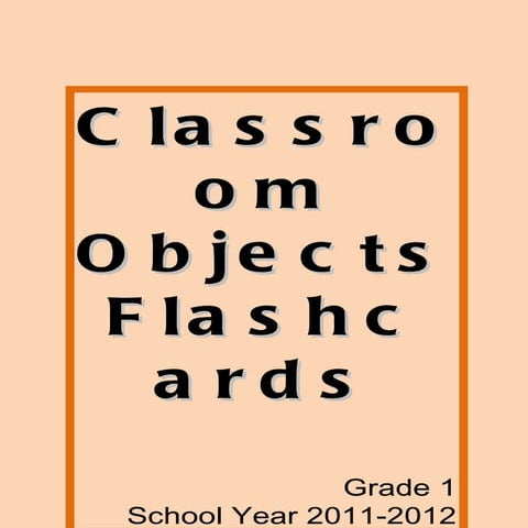 Classroom Objects - Grade 1-A | PPT