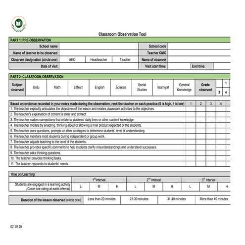 Classroom observation-guide-deped | DOCX