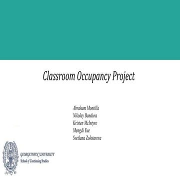 Classroom occupancy project | PPTX