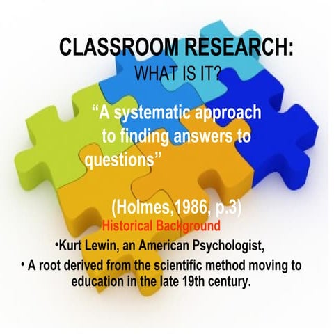 Classroom research | PPT