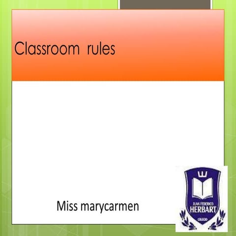 Classroom rules | PPTX