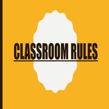 Classroom rules | PPT