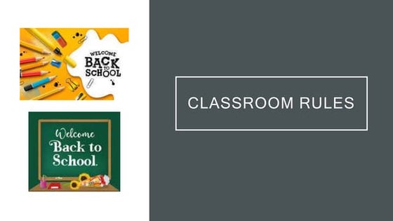 Classroom-Rules for grade -7,8,9,10.pptx | Education