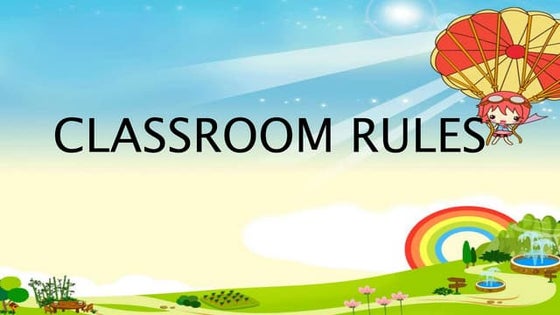 CLASSROOM RULES (ELEM) PowerPoint Presentation | PPTX