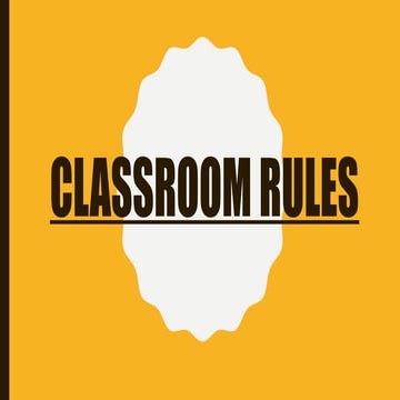 Grade 9 School Year 2024 -2025 Class Rules | PPT