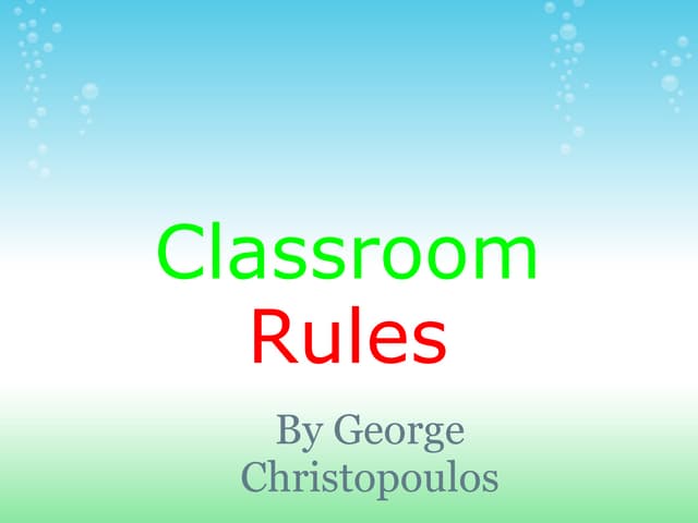 Online Class Rules and Regulations | PPTX