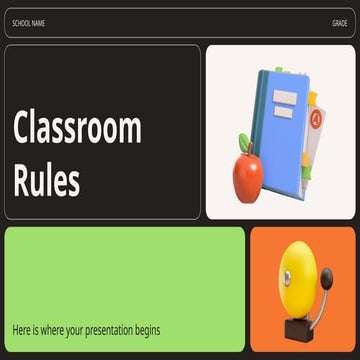a template to use to present classroom rules | PPTX