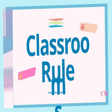 Classroom Rules Presentation in Blue and Pink Fun Style.pptx