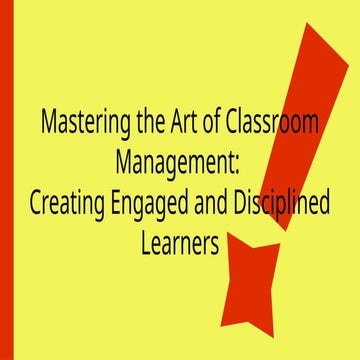 Classroom & Time Management - March 2025.pptx