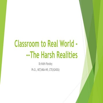 Classroom to real scenario | PPT