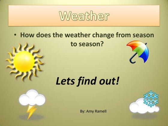 The weather | PPT