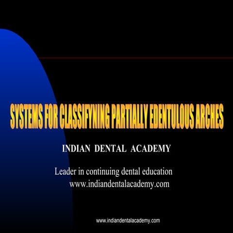 Classification of rpd / dentist laboratory | PPT