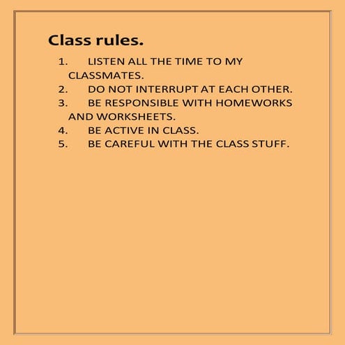 Class rules | PDF