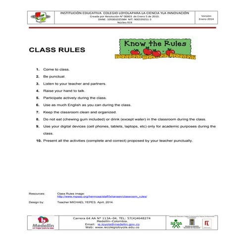 CLASS RULES | PDF