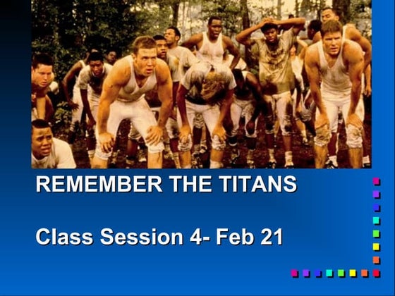 Remember the titans film techniques | PPTX