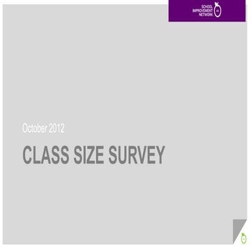 Class Size Survey | PPTX