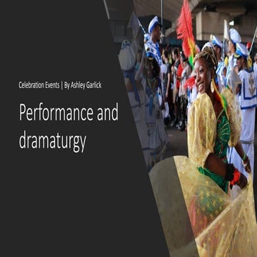 Performance and Dramaturgy | PPT