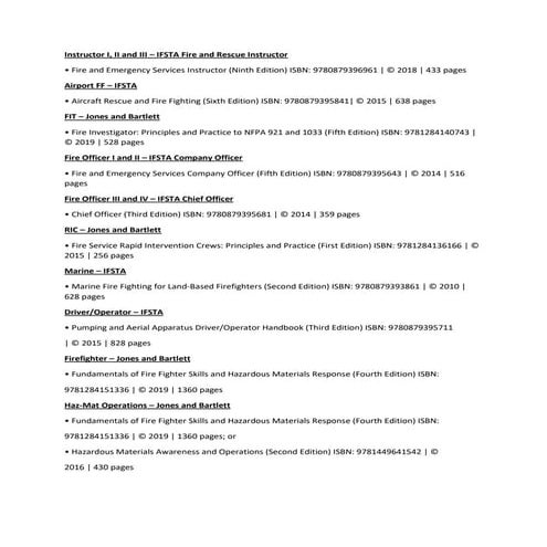 Class textbook list | PDF