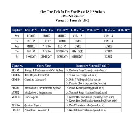 AISSMSIOITTIMETABLE2025-2026(Autonomous) | PDF