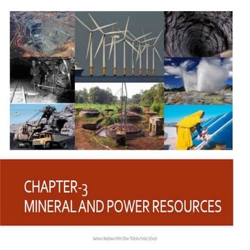 Class viii ssc geography ch 3 minerals and power resources presentation | PPT