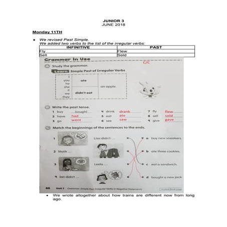 Classwork june 11 14 | PDF | Education