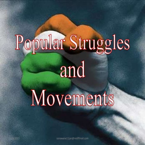 Class X Political Science - 5 Popular Struggles and Movements | PPTX