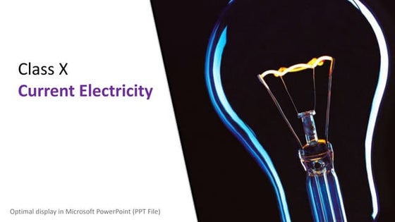 Electricity and ohm’s law | PPTX | Physics | Science