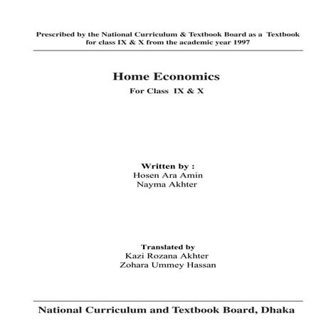 English home economic 9 &10 | PDF
