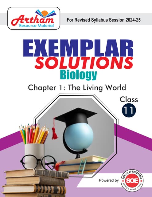 Class 11 Biology Topic Wise Line by Line Questions Chapter 1 Living ...