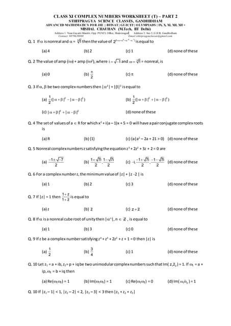 Class xi logarithm (c) worksheet | PDF