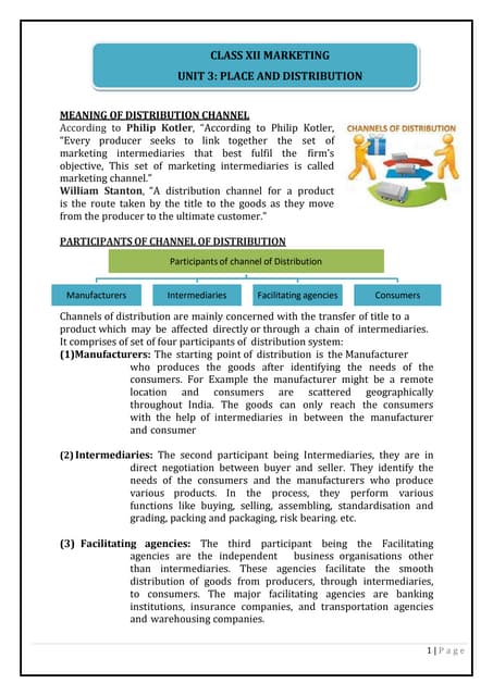 Channels of distribution | PPT