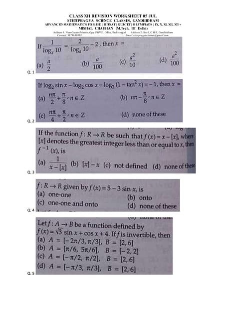 Class 12 determinants raw column operation | PDF
