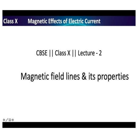 Class x physics magnetic effects of electric current lecture 02 (2) | PPT