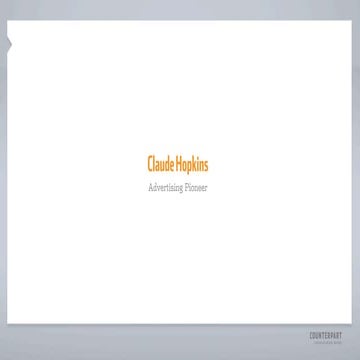 Claude Hopkins | PDF