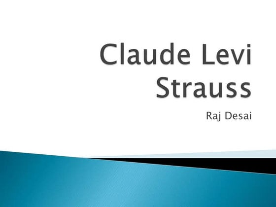 Claude lévi strauss | PPTX
